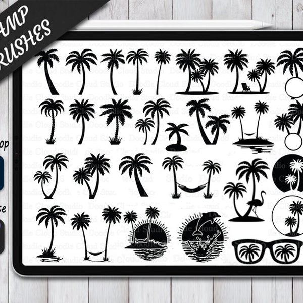 Palm Tree Stamp - Etsy