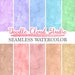 Seamless Watercolor Digital Paper Pack Seamless Backgrounds | Etsy