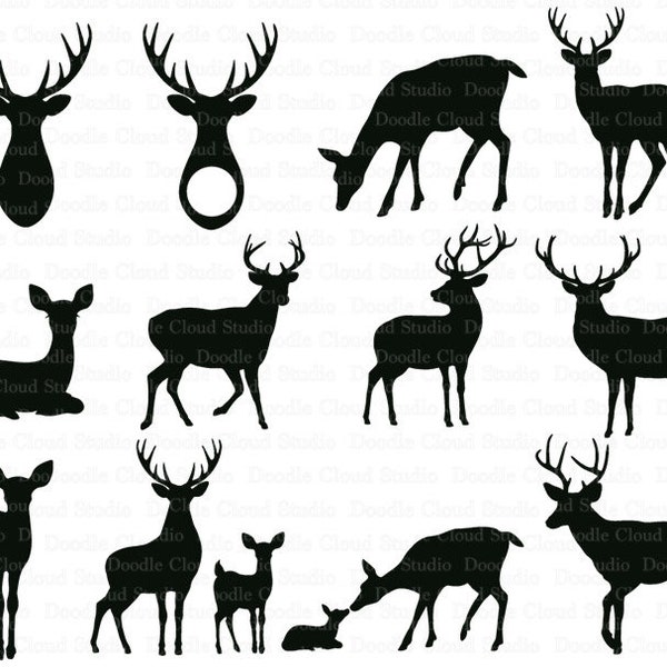 Deer Svg - Etsy