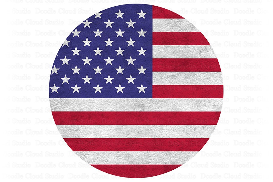 USA American Flag Circle PNG, USA Flag Circle, 4th of July Png ...