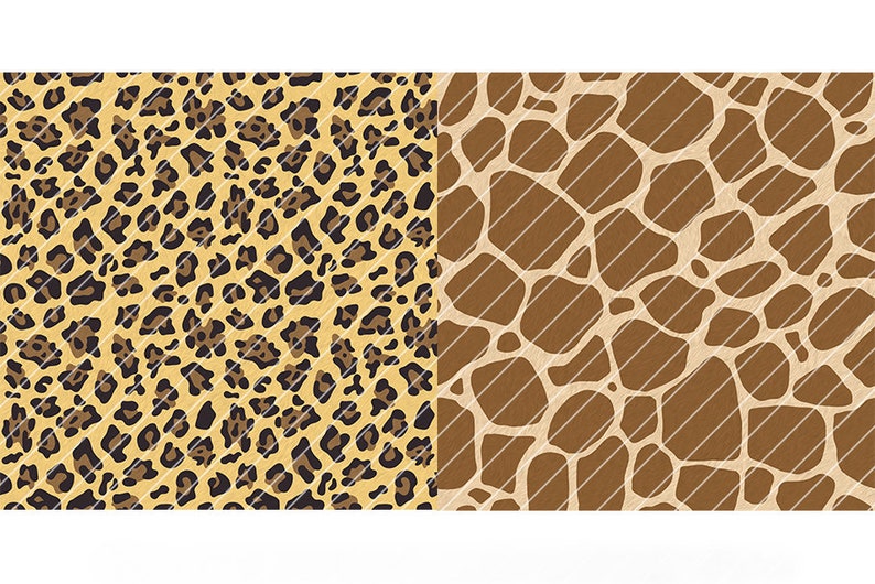 Seamless Animal Hides PNG Bundle, Animal Hides Texture, Animal Print ...