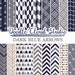 Dark Navy Blue Cream Grey Arrows digital paper Arrow patterns | Etsy
