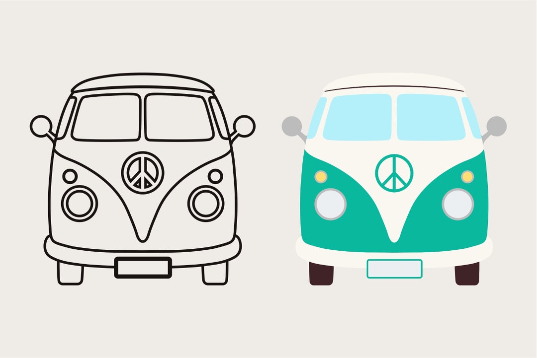 Retro Van SVG and PNG, Groovy Van SVG, Camper Van Svg, Hippie Van Svg ...