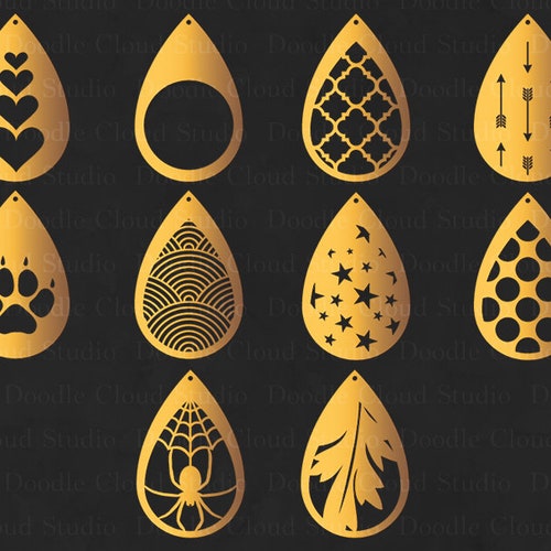 Nautical Earring SVG Nautical Earrings Template SVG Files for - Etsy