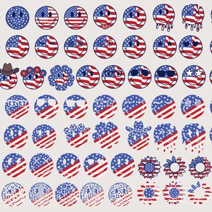 150 Retro 4th of July Clipart and SVG Cut Files, Groovy 4th of July PNG ...