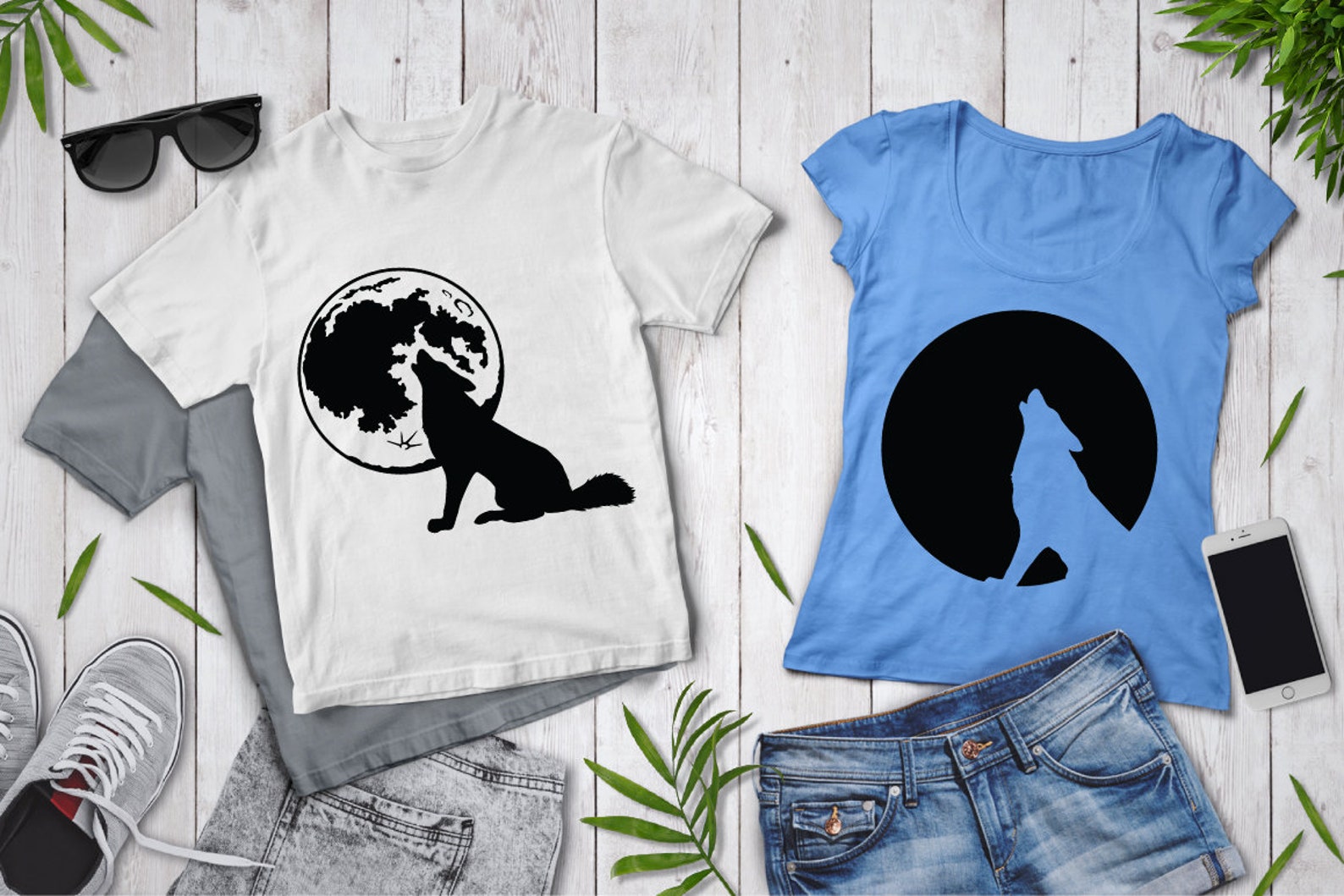 Moon Bundle SVG Cat and Moon Fairy Moon Svg Half Moon Full | Etsy