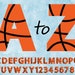 Basketball Alphabet & Numbers SVG Files for Silhouette and | Etsy