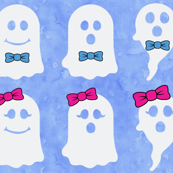 Boy and Girl Ghost Clipart - Etsy