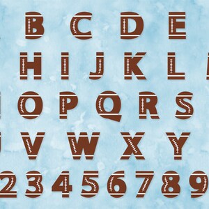 Football Alphabet & Numbers SVG Files for Silhouette and Cricut ...