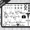 Gnomes Doctors SVG, Nurse Gnome SVG Cut Files for Silhouette Cameo and ...