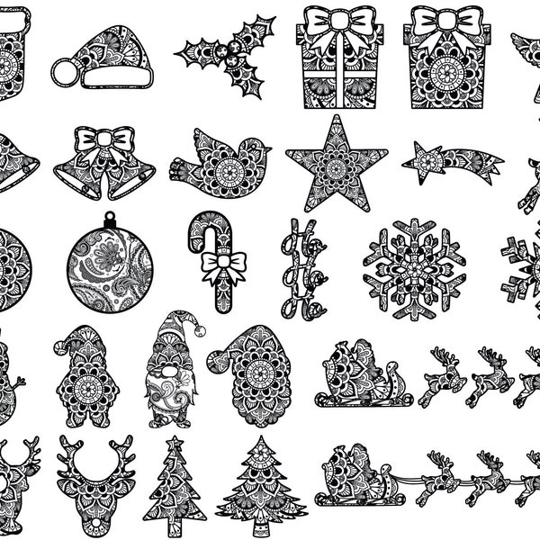 Zentangle Christmas - Etsy