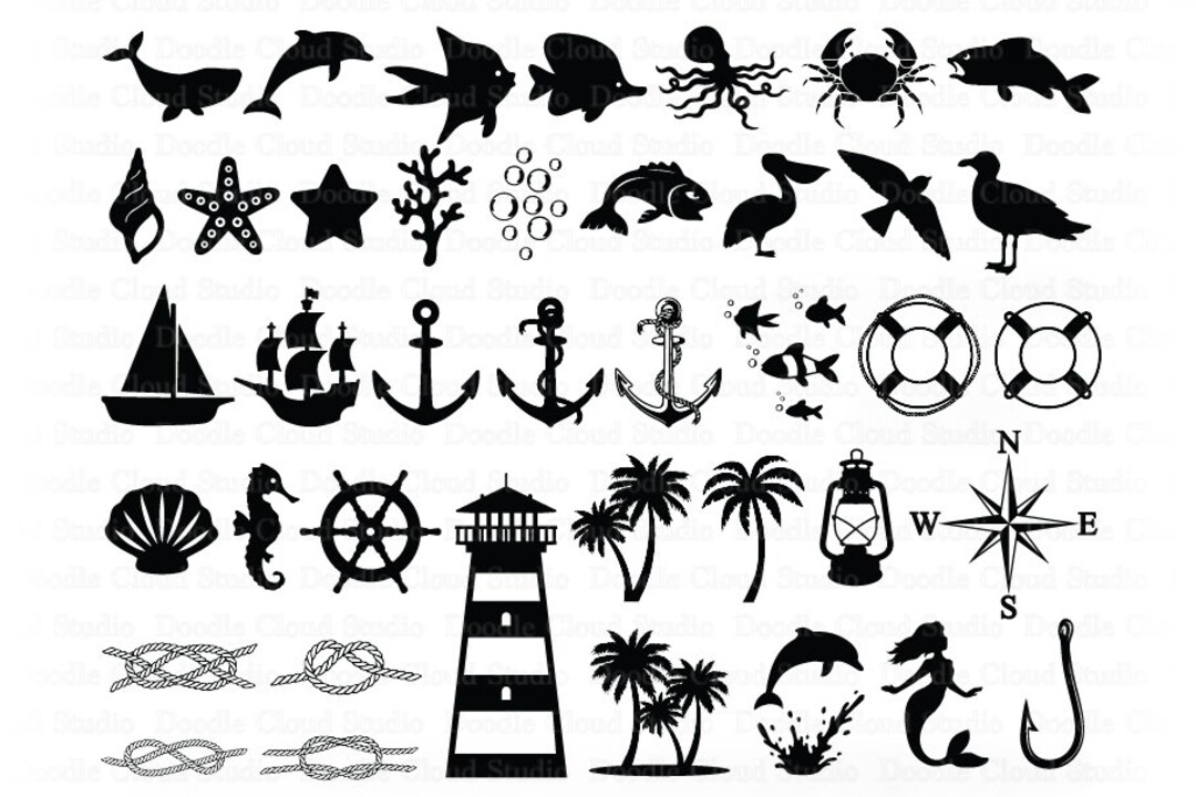 Nautical SVG, Nautical SVG Bundle, Nautical Theme Bundle SVG Files for ...