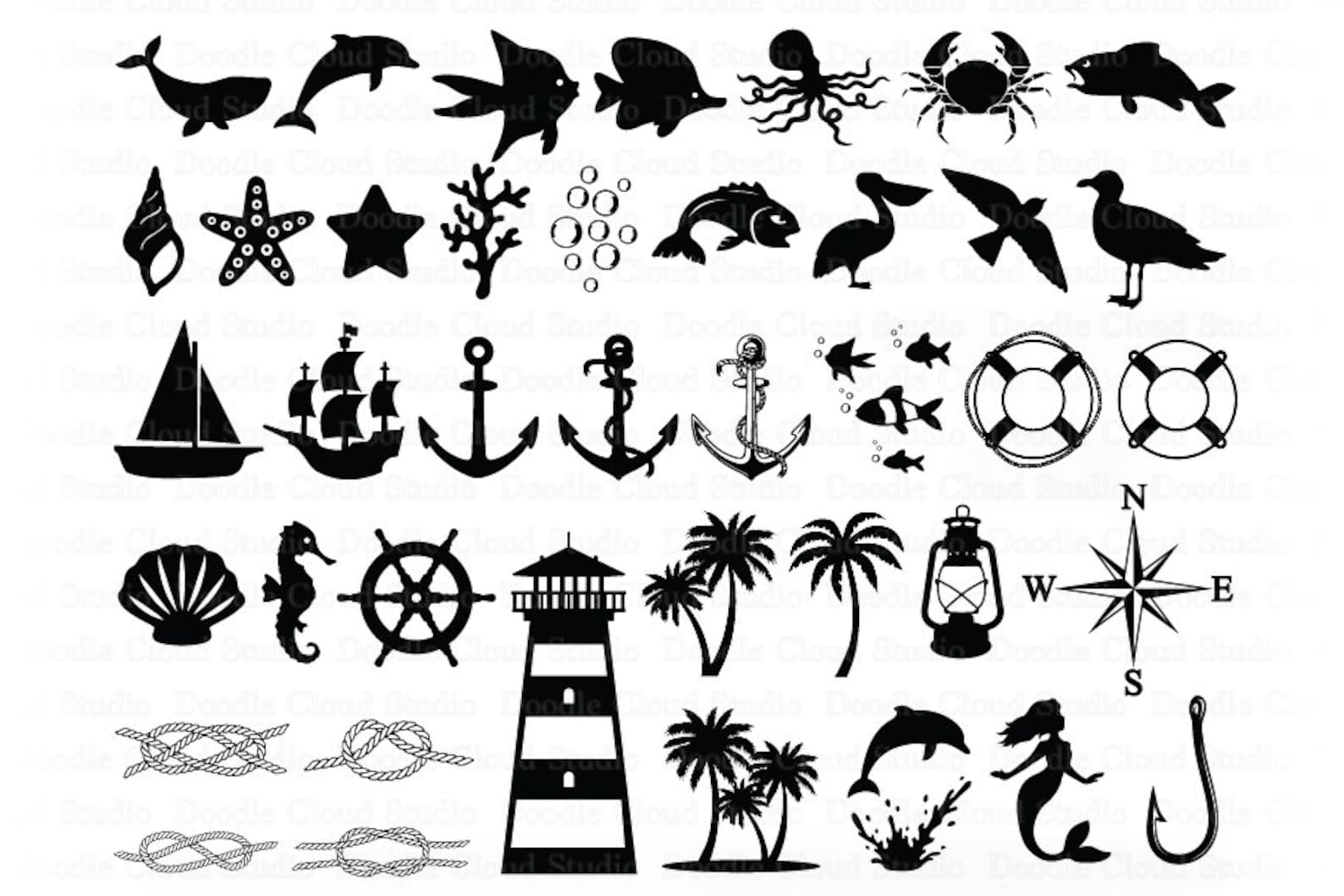 Nautical SVG Nautical SVG Bundle Nautical Theme Bundle SVG - Etsy