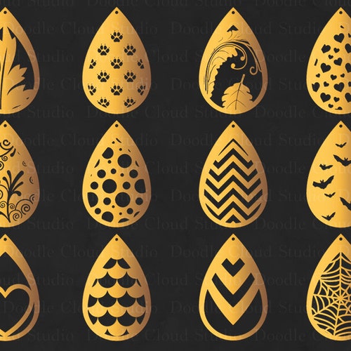 Nautical Earring SVG Nautical Earrings Template SVG Files for | Etsy