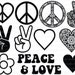 Peace Love Bundle SVG, Peace Symbol Svg, Peace Sign Mandala,heart ...