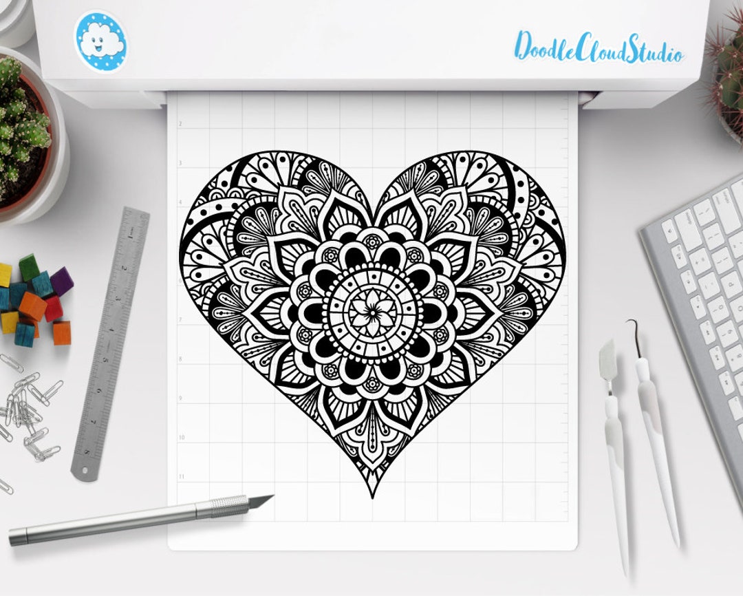 Easy Heart Zentangle Patterns