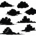 Clouds SVG Files for Silhouette Cameo and Cricut. Clouds Weather Svg ...