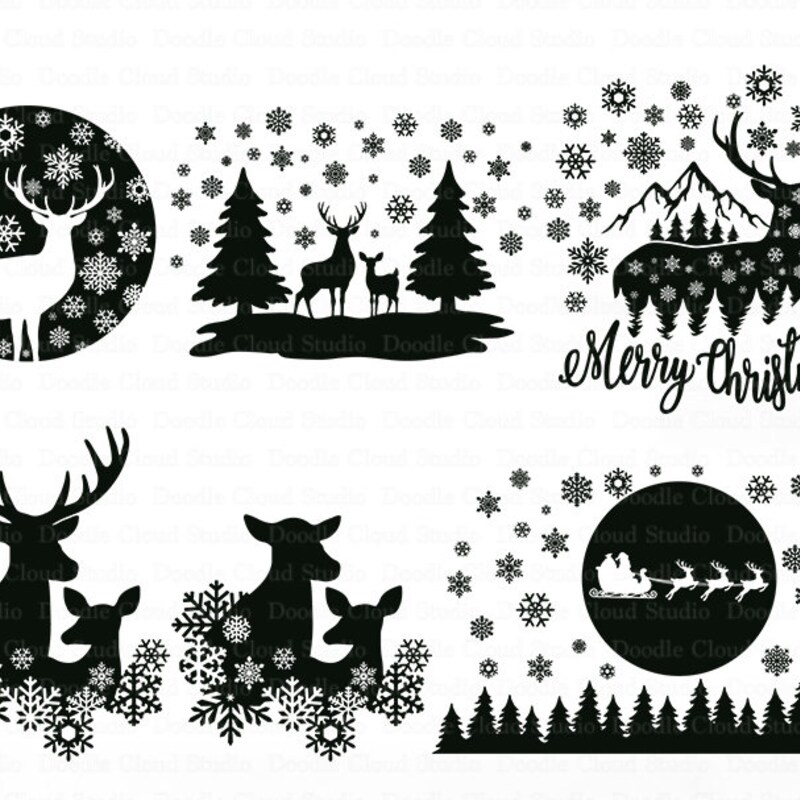 Christmas Scene - Etsy