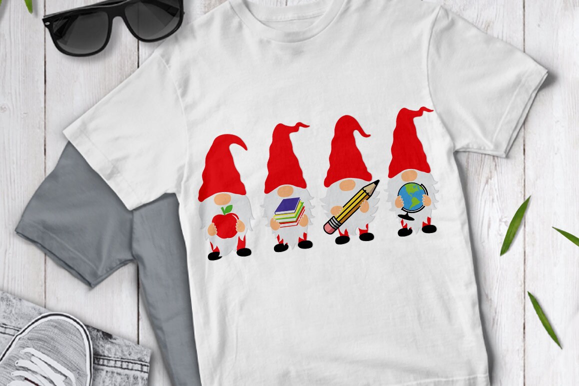 School Gnome SVG Files for Silhouette Cameo and Cricut. - Etsy