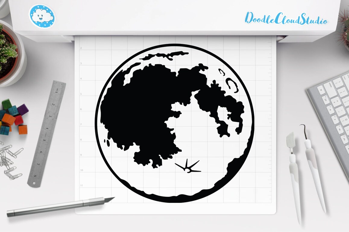 Moon Bundle SVG Cat and Moon Fairy Moon Svg Half Moon Full | Etsy