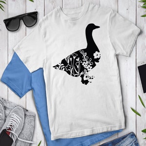 Goose SVG, Floral Goose SVG Files for Silhouette Cameo and Cricut ...