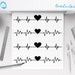 Heartbeat SVG, Cardio Heart SVG Files for Silhouette Cameo and Cricut ...