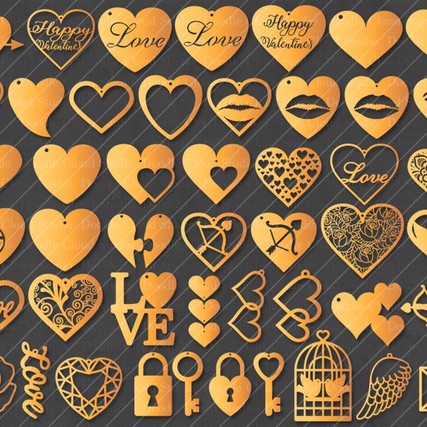 Valentines Earring Svg - Etsy