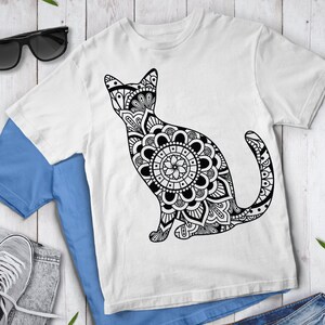 Cat SVG, Cat Mandala SVG Files for Silhouette Cameo and Cricut. Animal ...