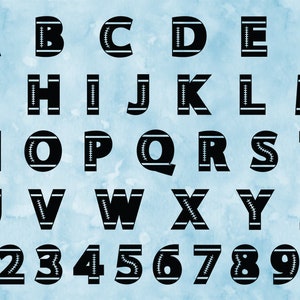 Football Alphabet & Numbers SVG Files for Silhouette and Cricut ...