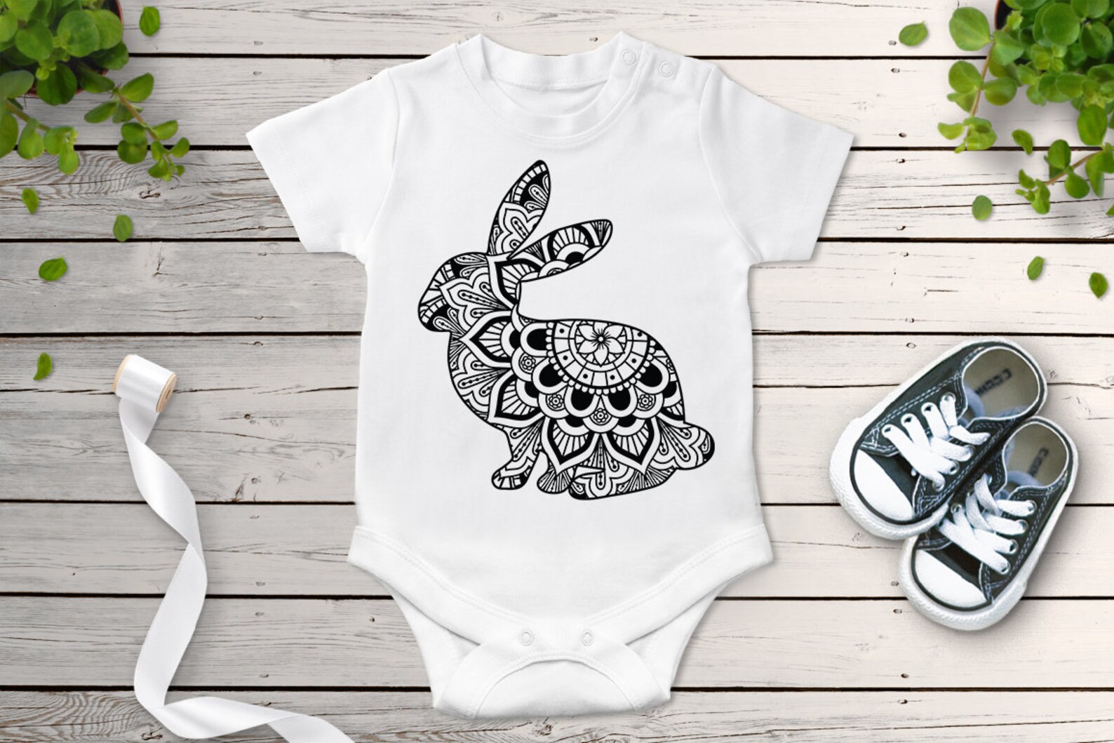 Rabbit SVG Rabbit Mandala SVG Bunny Mandala SVG Files for - Etsy