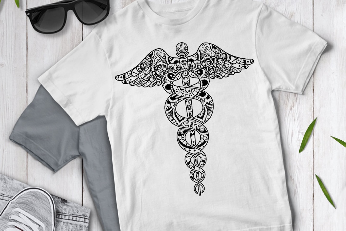 Caduceus SVG, Caduceus Mandala SVG, Medical Symbol, Caduceus SVG Files ...