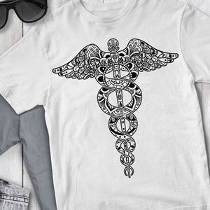 Caduceus SVG, Caduceus Mandala SVG, Medical Symbol, Caduceus SVG Files ...