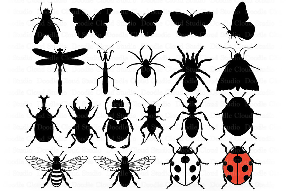 Insect SVG Insects Bundle SVG Files for Silhouette and - Etsy