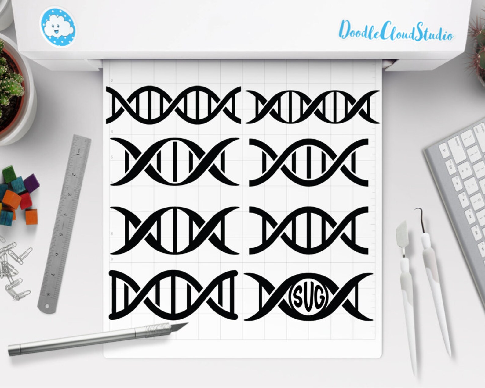 DNA SVG Dna Symbol Dna Chain Svg Biology Svg Genetic Svg | Etsy