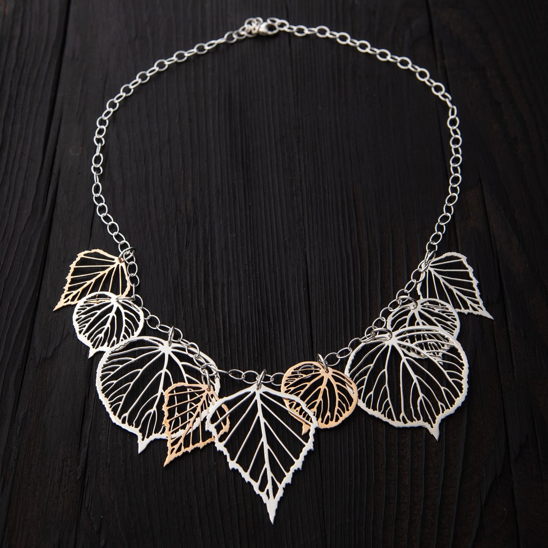 Forest Wedding Necklace || Nature Weddings || Subtle Leaves Necklace ...