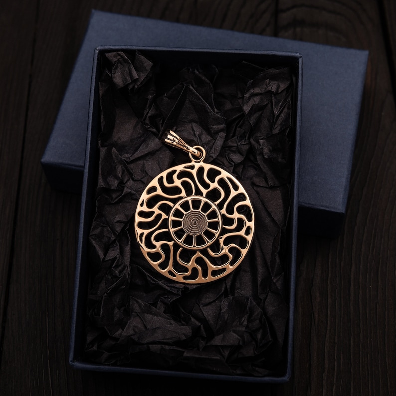 Bronze Prussian Sun Symbol Pendant Baltic Ethno Sun | Etsy