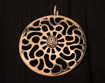 Bronze Prussian Sun Symbol Pendant Baltic Ethno Sun | Etsy