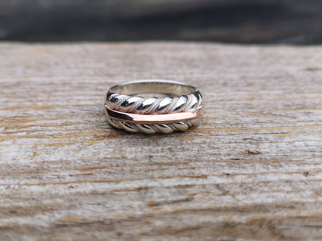 Braided Sterling Silver Ring | Baltic Ethno Style - Etsy