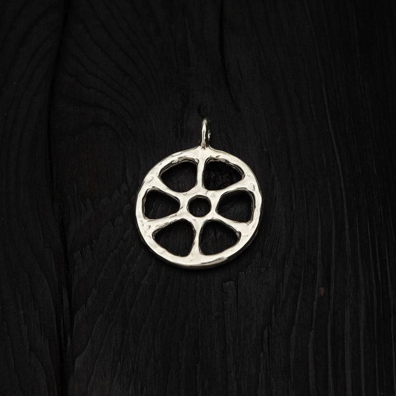 Sunwheel Pendant Necklace - Etsy