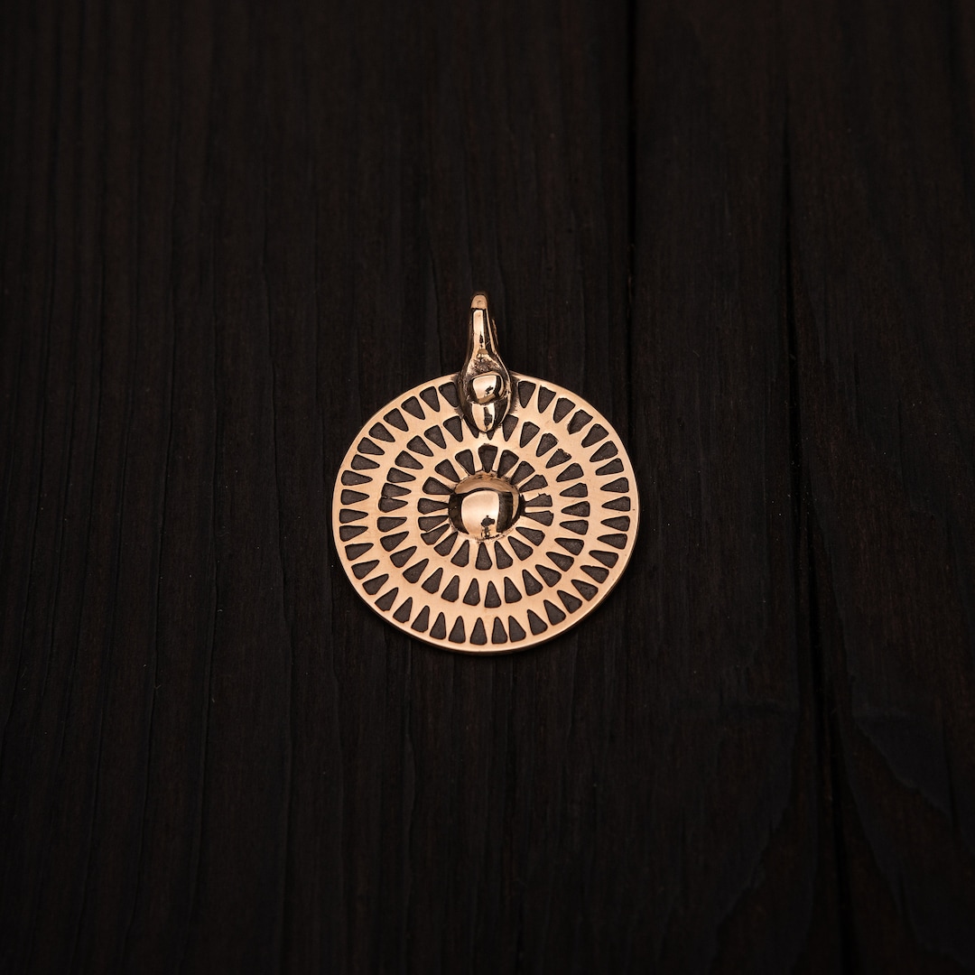 Sun Symbol From Salaspils || Bronze Ancient Sun Symbol Pendant ...