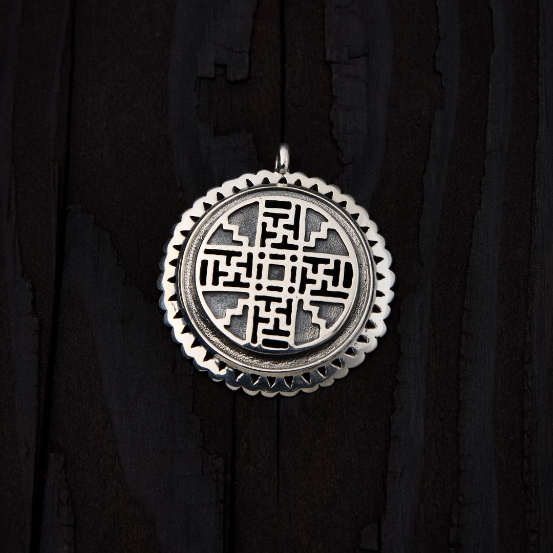 Sterling Silver Trikata Sun Pendant | Baltic Ethno Jewelry - Etsy