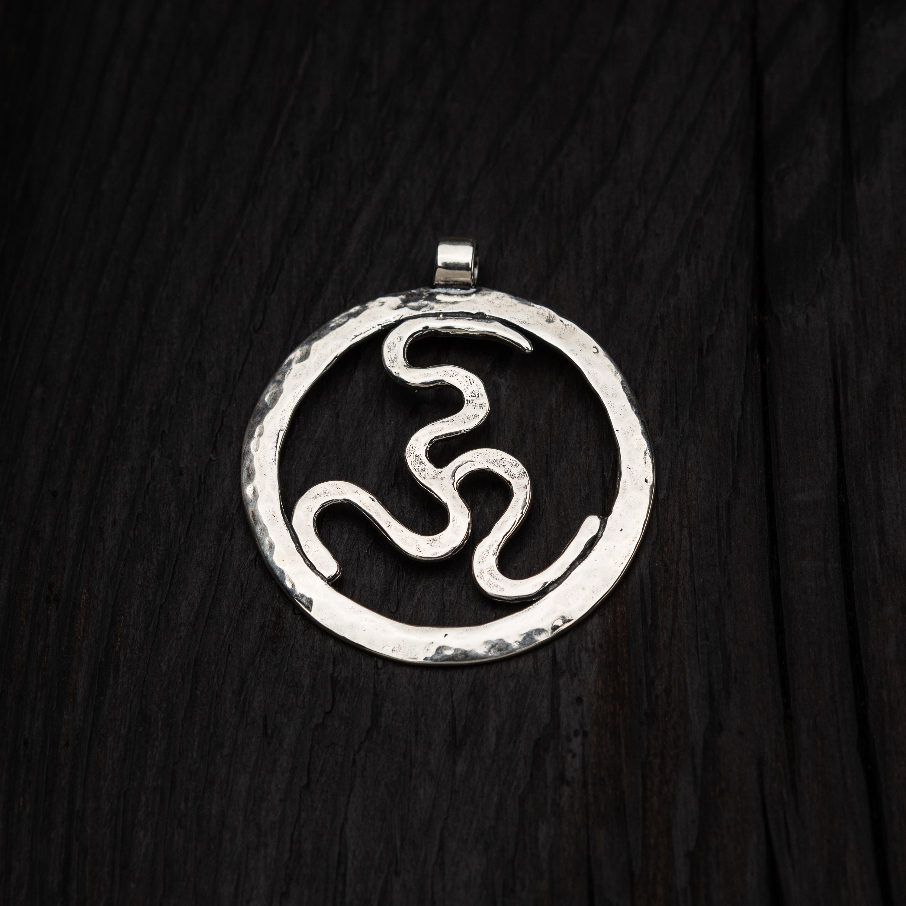 Three Snakes Prussian Sun Symbol Pendant Baltic Ethno Sun - Etsy