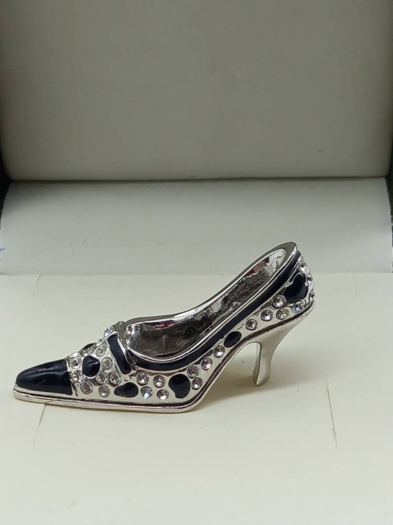Juju Palais Royal Silver Tone Decorative Miniature Shoe Figure ...