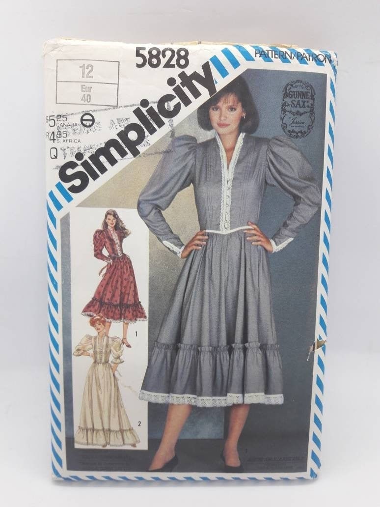 Sewing & Fiber Kits & How To Patterns Vintage 1980's Simplicity 5754 ...