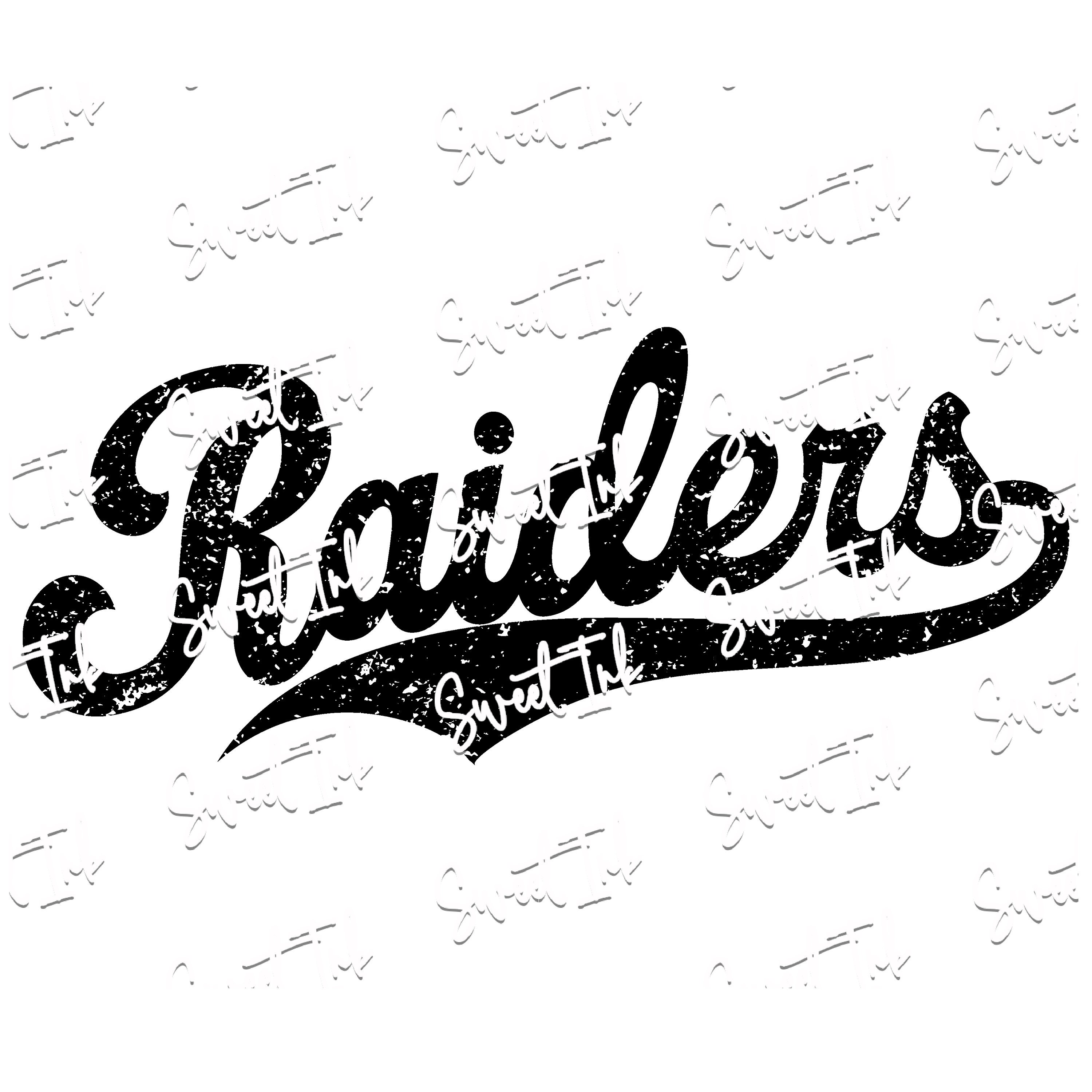 Raiders Grunge Look File. for Dye Sublimation, Vinyl, Dtf Black and ...