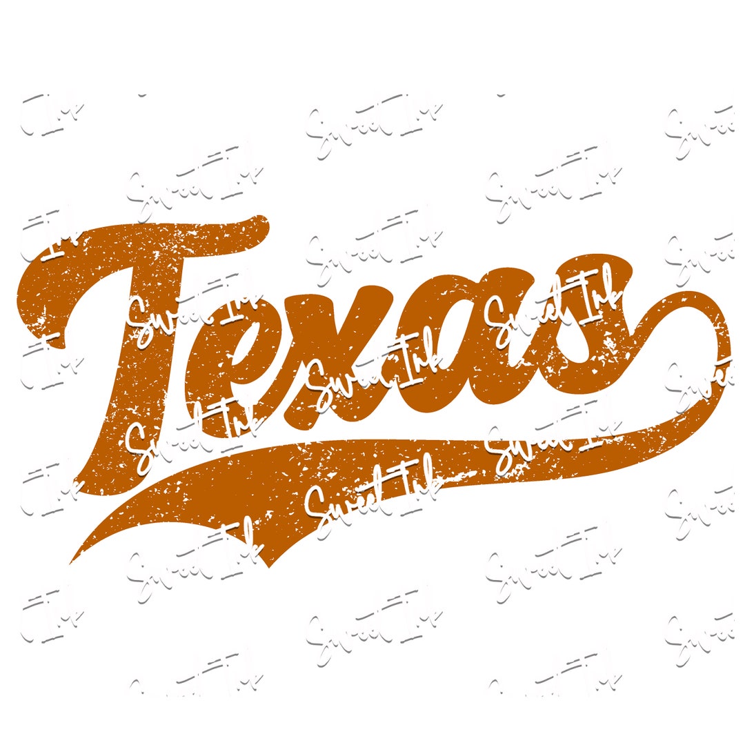 Texas Grunge Look File. for Dye Sublimation, Vinyl, Dtf Burnt Orange ...