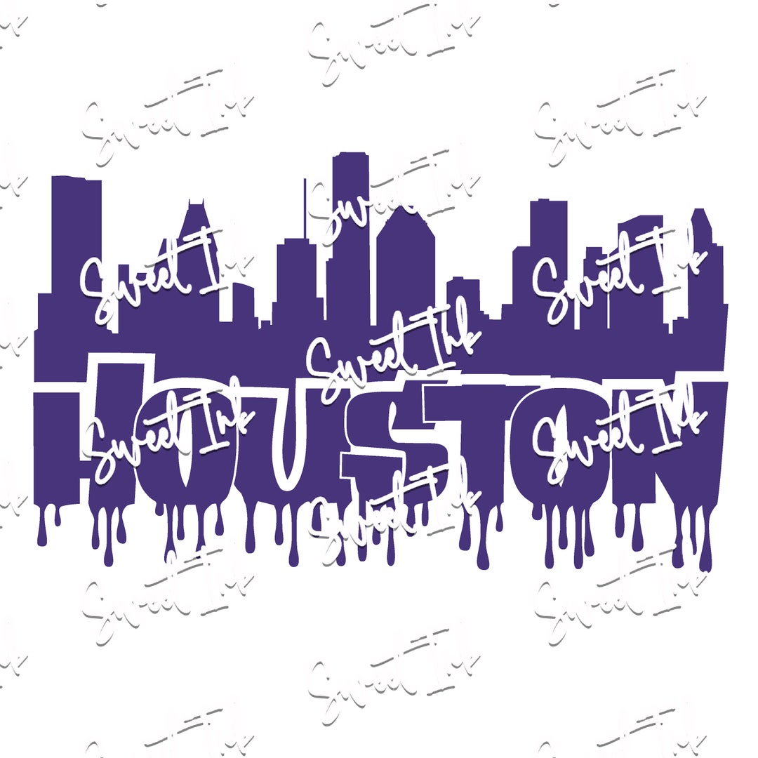 Houston Graffiti Skyline Drip, Svg, Pdf, Png - Etsy