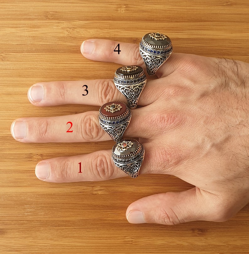 925 Sterling Silver Mens Ring Sterling Silver Man's Ring | Etsy