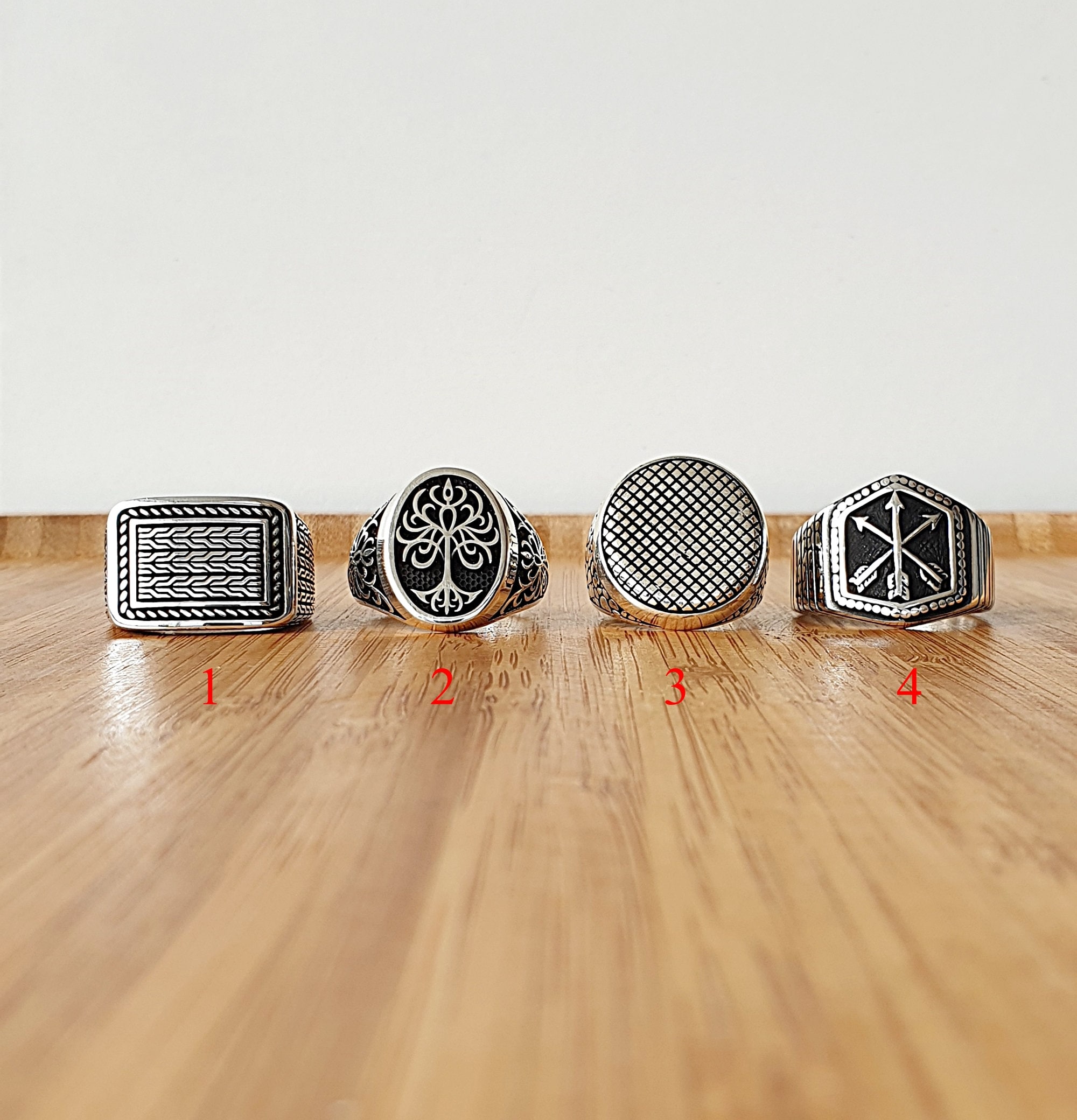 925 Sterling Silver Mens Ring Sterling Silver Man's Ring | Etsy