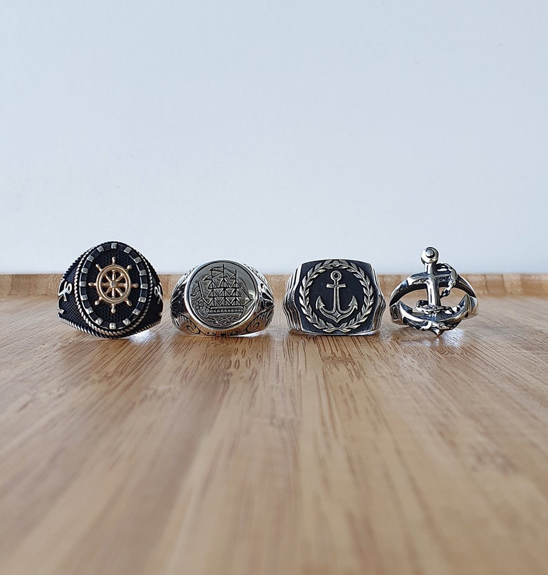 Nautical Ring Ship Wheel Ring Sailing Ring Sailboat Ring - Etsy